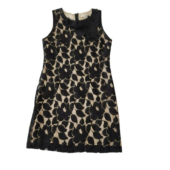 Liv | Dresses | Liv Black Floral Leaf Lace Dress Size 2 | Poshmark